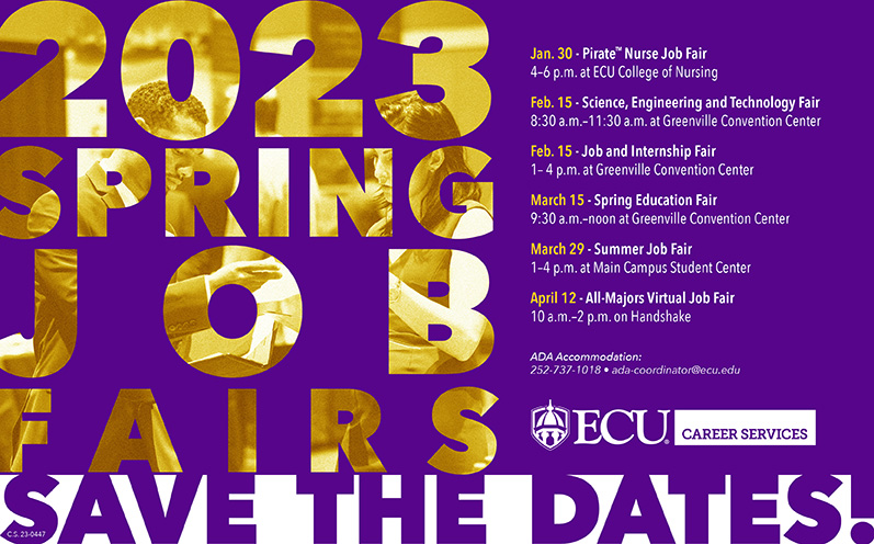 Career Services Spring 2023 Events | The ECU Parent and Family Portal