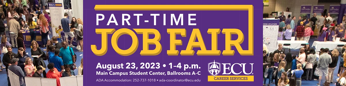 Part-Time Job Fair | The ECU Parent and Family Portal