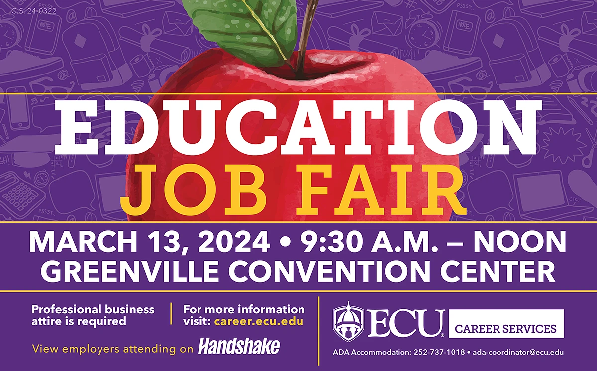Education Job Fair | The ECU Parent and Family Portal