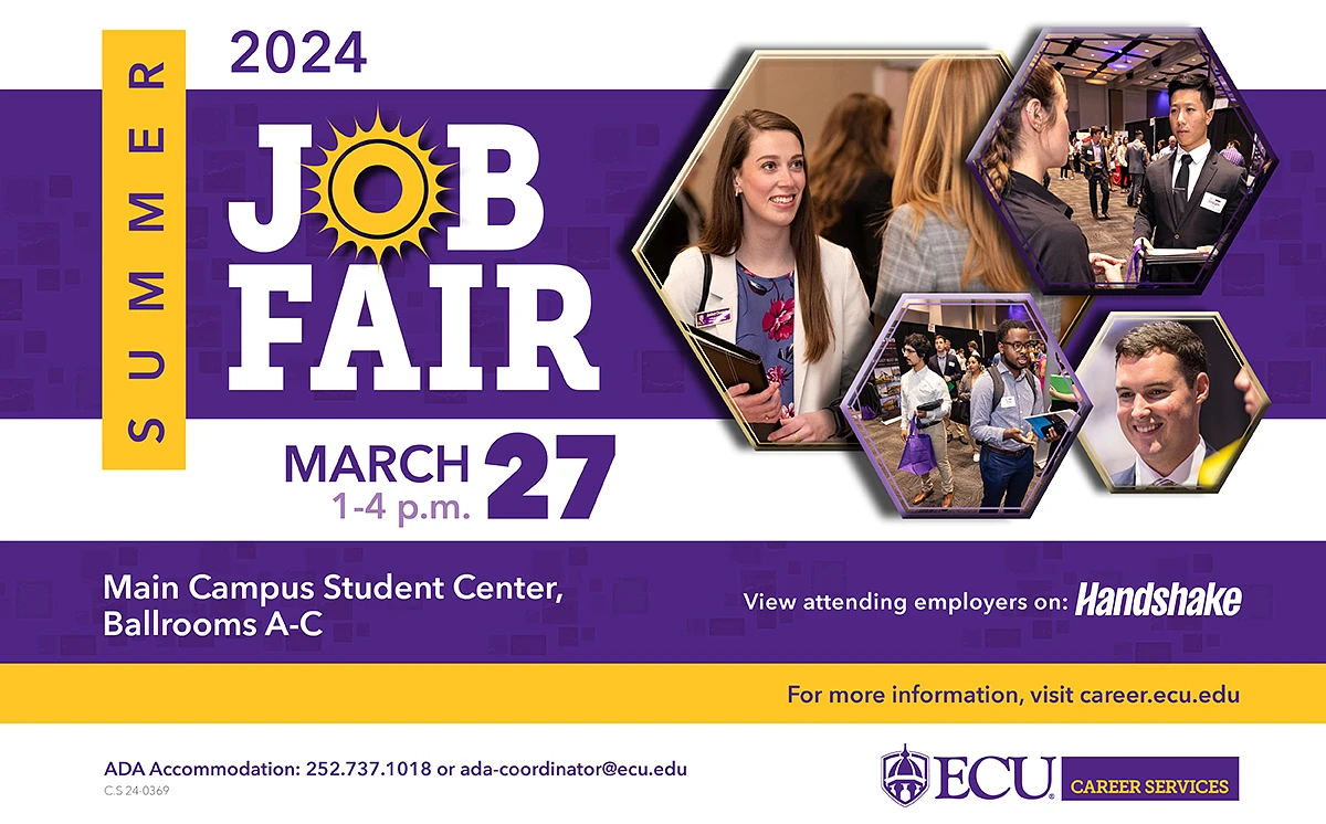 Summer Job Fair | The ECU Parent and Family Portal