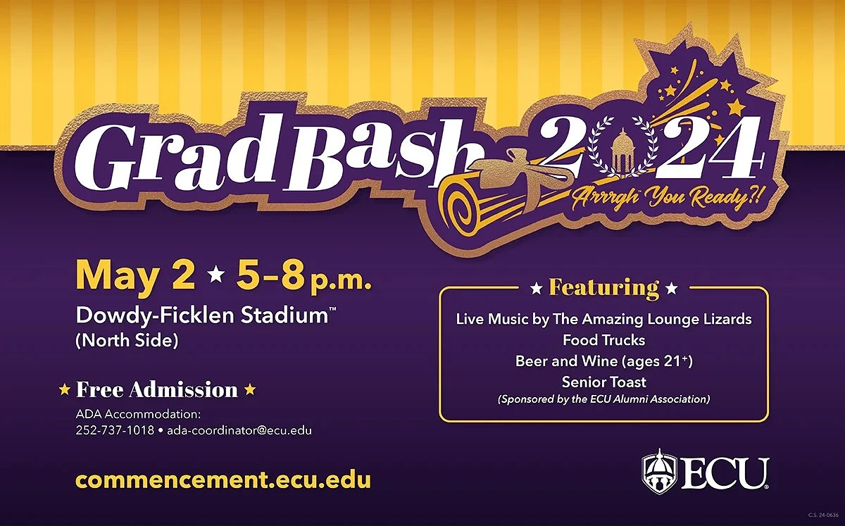 Grad Bash 2024: What You Need to | The ECU Parent and Family Portal